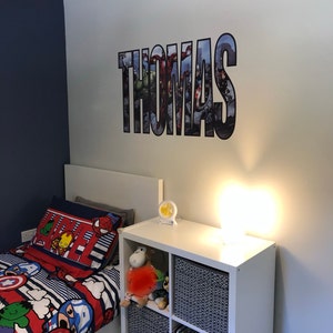 Hulk Border Named Personalised Childrens Wall Stickers Kids | Etsy