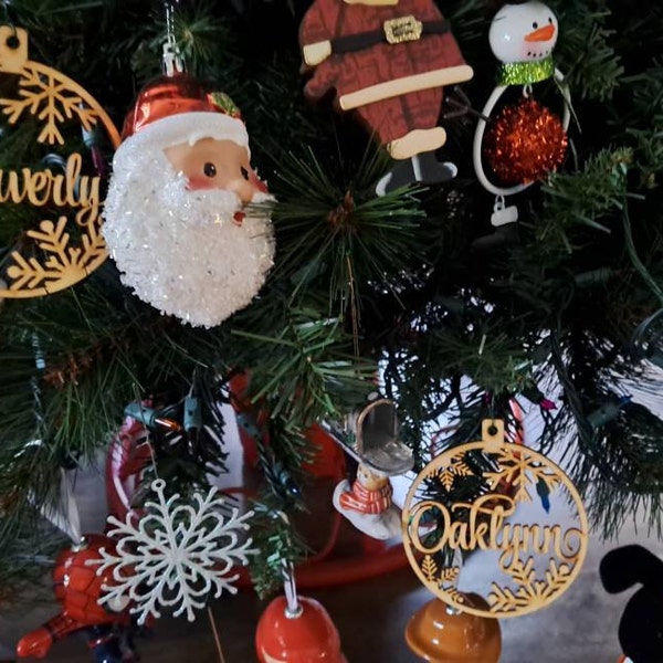 Personalized Christmas Ornaments Personalized Custom Bauble Laser Cut ...