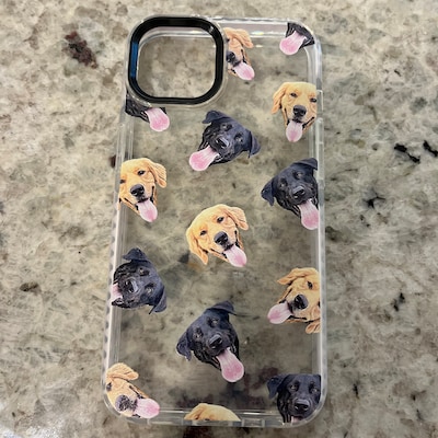 Custom Dog Phone Case, Custom Pet Illustrated Phone Case, Dog iPhone ...