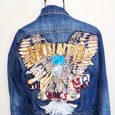 Large Eagle Sequined Applique Patchpaillette Patchsequins - Etsy