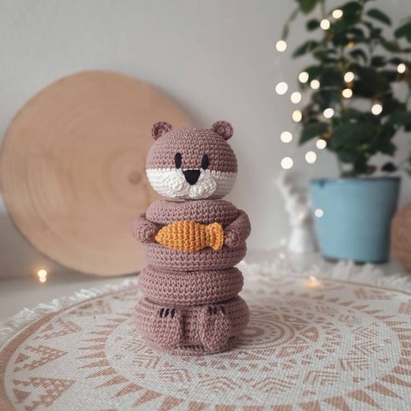 Stacking Toy Emil the Donkey - Crochet Pattern | GERMAN & ENGLISH - Etsy