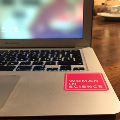 Woman in Science, Vinyl STEM Sticker, Biology, Chemistry, Gift for ...