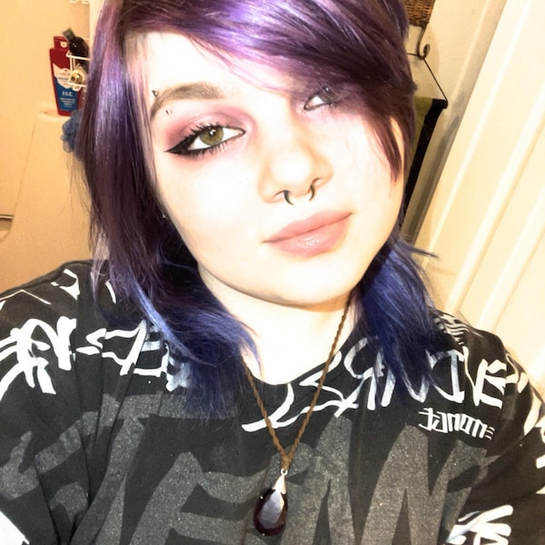 0g Pink Purple Acrylic Septum Stretching Pincher 8mm Ear Plugs Wide ...