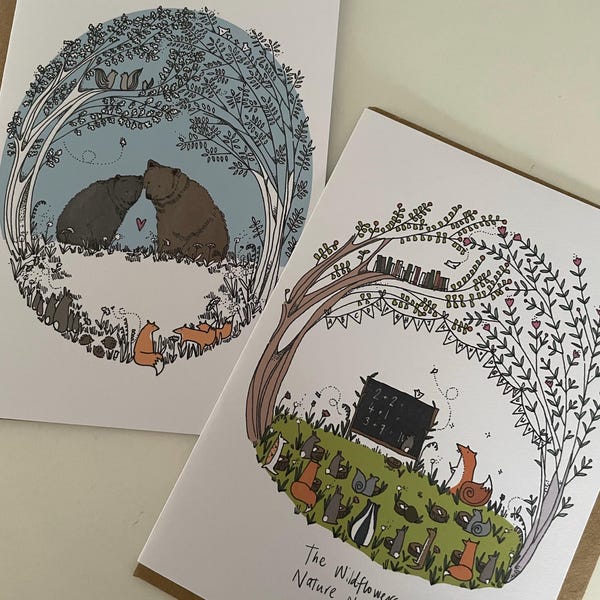 A4 Woodland Meal Planner Notepad - Etsy