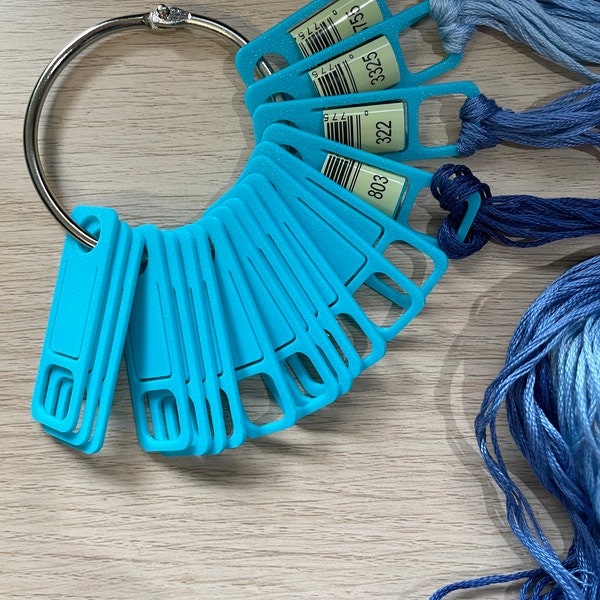 MIDI Floss Thread Drops With Label Tag Slot Cross Stitch, Embroidery ...