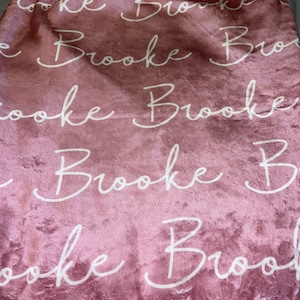 Plush Minky Name Blanket - Etsy