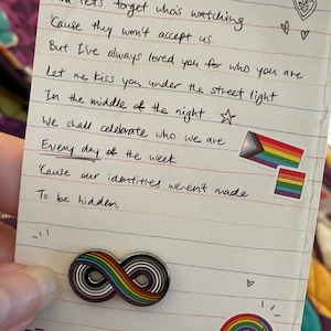 Infinitely Asexual Pin Subtle Ace Pride Accessory LGBTQ Grey Graysexual ...