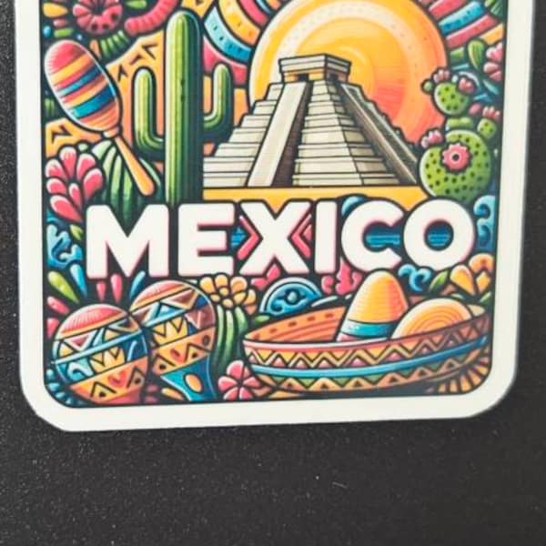 Mexico | Mexico Travel | Mexico Sticker | Waterproof Sticker | Travel ...