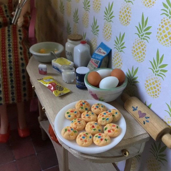 1:12 Miniature Pastry Set Pastel 12pc, Mini Cakes for One Inch Scale ...