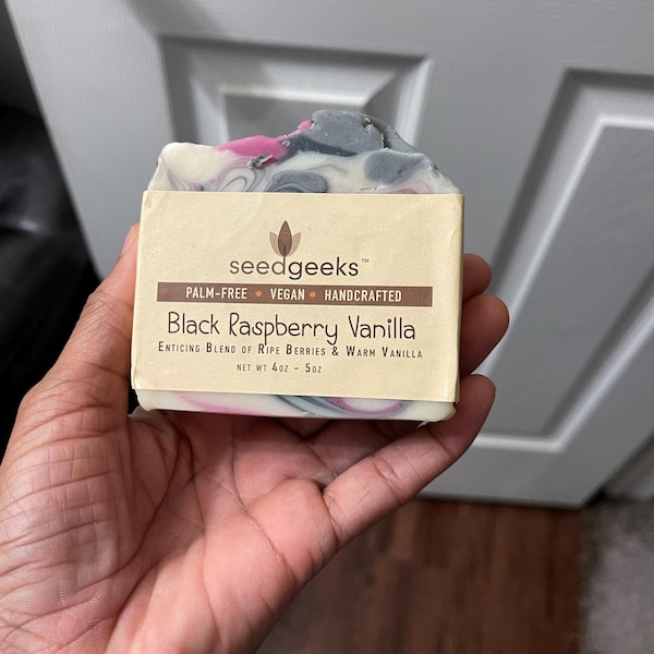 Black Raspberry Vanilla Soap - Vegan Soap, Homemade Soap, Handmade Soap ...