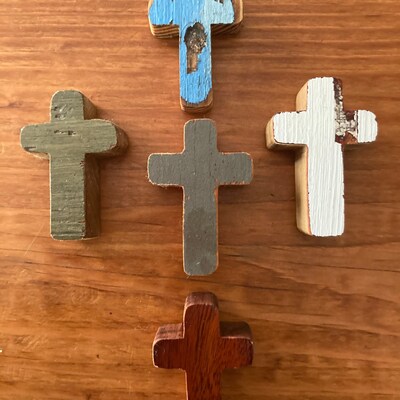 Handmade Wooden Pocket Cross - Etsy