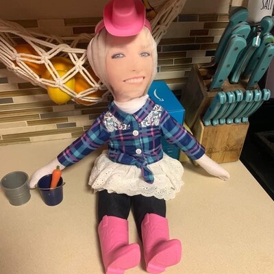 Personalized Photo Face Doll, Custom Picture Comfort Dolls, Talking ...