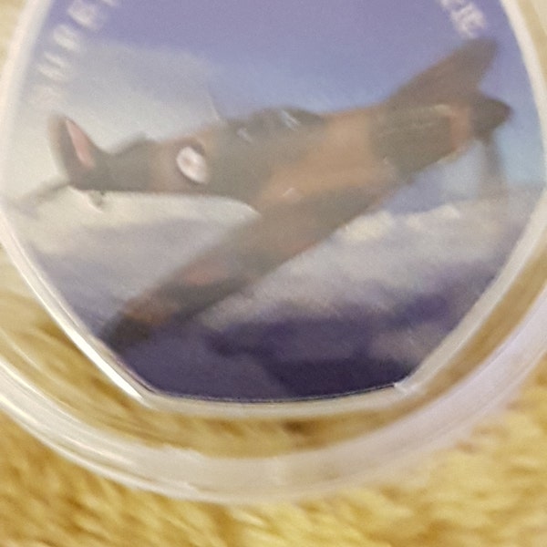 Supermarine Spitfire Full Colour Silver Commemorative Coin for Albums ...