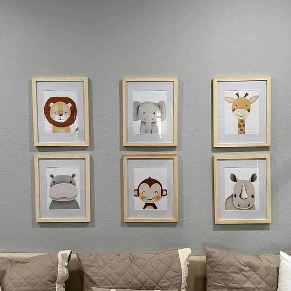 Animal Alphabet Poster, ABC Print, Safari Nursery Decor, Jungle Baby ...