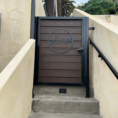 Round Welcome Metal Sign Welcome Sign for Business or Home - Etsy