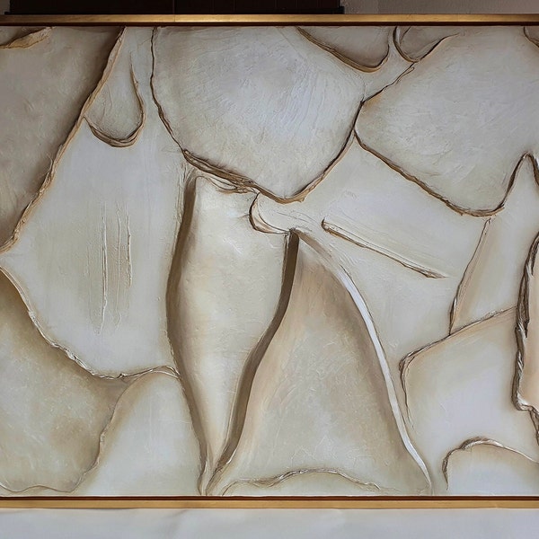 Original Large Copper Textured Wall Art Abstract Painting on Canvas ...