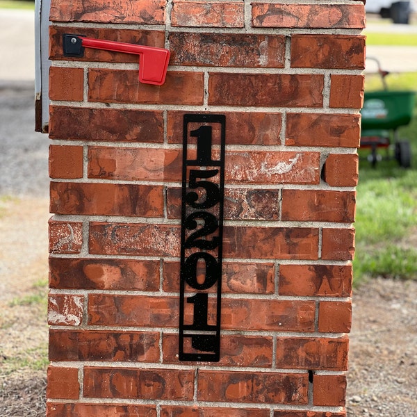 Vertical or Horizontal Metal Address Sign | Outdoor Address Sign ...