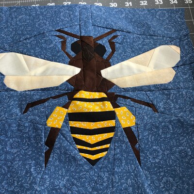 Honey Bee Quilt Paper Piecing Pattern - Etsy