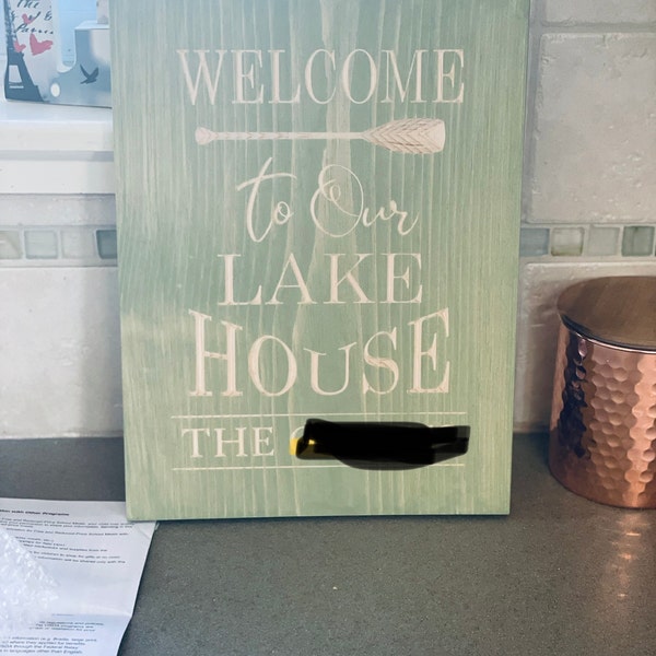 Personalized Engraved Welcome to Our Lake House Oar Sign - Etsy