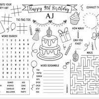 Happy Birthday Coloring Banner, Printable DIY Kids Banner, Birthday ...