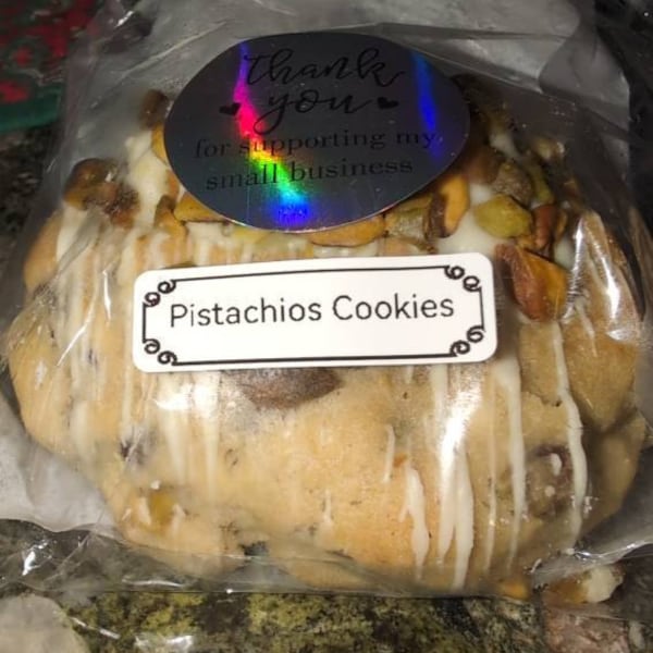 Cookies, Giant Gourmet 6 Oz Vanilla Cookie With Peanuts and Chocolate ...
