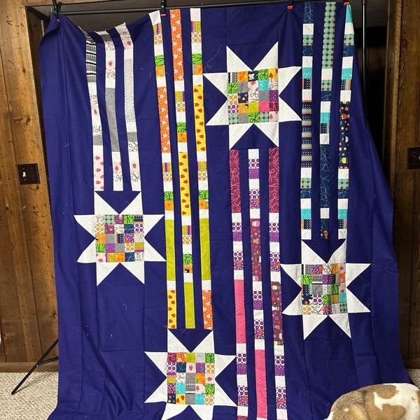 Partial Eclipse Quilt Pattern in Two Sizes Robin Pickens RPQP-PE155, Charm Pack and Layer Cake ...