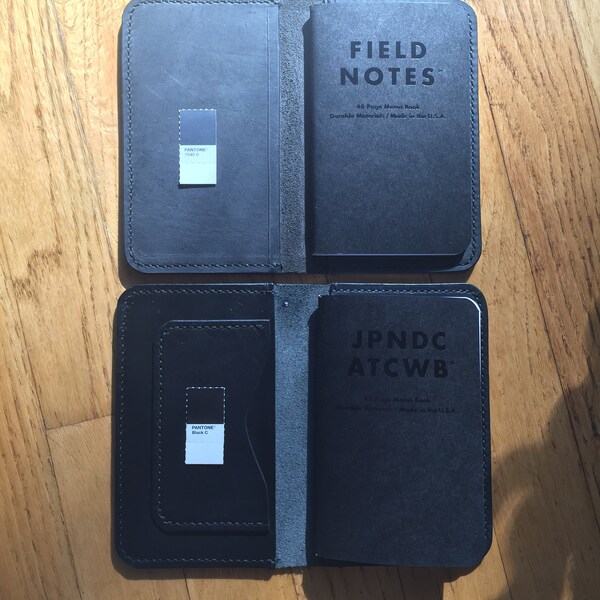 Horween Black Dublin Field Notes Notebook and Cover - Etsy