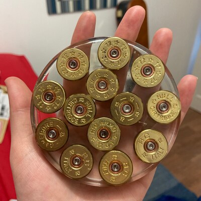 Shotgun Cartridge Coaster Handmade Unique Shooting Gift, Country ...