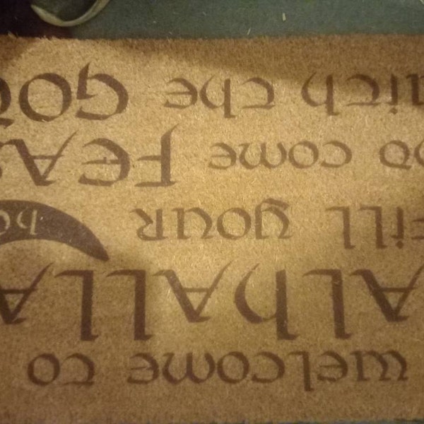 Rune Symbol Doormat Love, Family Protection and Happiness House Warming ...