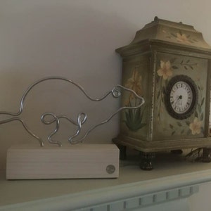 Antelope Figure Made of Aluminum Wire With Wooden Base - Etsy
