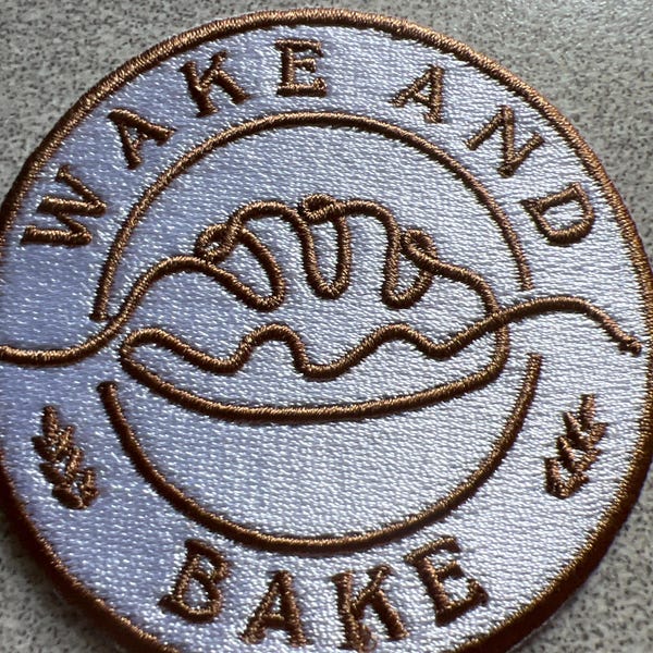 Le Croissant Embroidered Iron-on Patch Food Lover, Food Lover, Chef, Cooking, Kitchen, Bakery ...