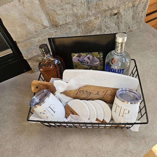 Custom Housewarming Gift Basket Realtor Closing Gift for Buyer ...