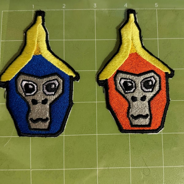 Gorilla Tag Embroidered Patch, Sew on Vr Gaming Embroidered Patch Glow ...