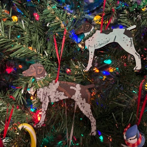 Hand-painted SIBERIAN HUSKY GREY Wood Christmas Tree Ornament - Etsy