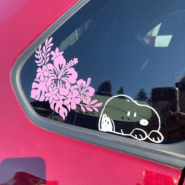 Snoopy Peeking Decal, Snoopy Waving Hi Decal, Snoopy Laying, Snoopy ...