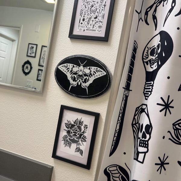 My Favorite Sin, Gothic Wall Decor , Black Heart, Gothic Home Decor ...