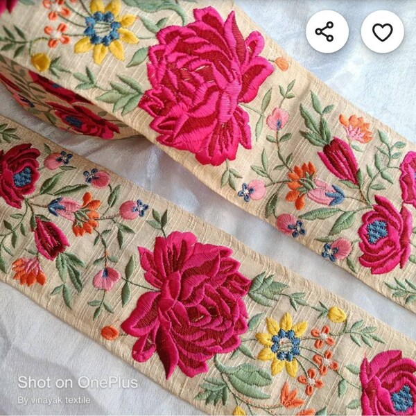 Gold Silver Ornate Beaded Embroidery Trim, Metallic Sequins Bugles ...