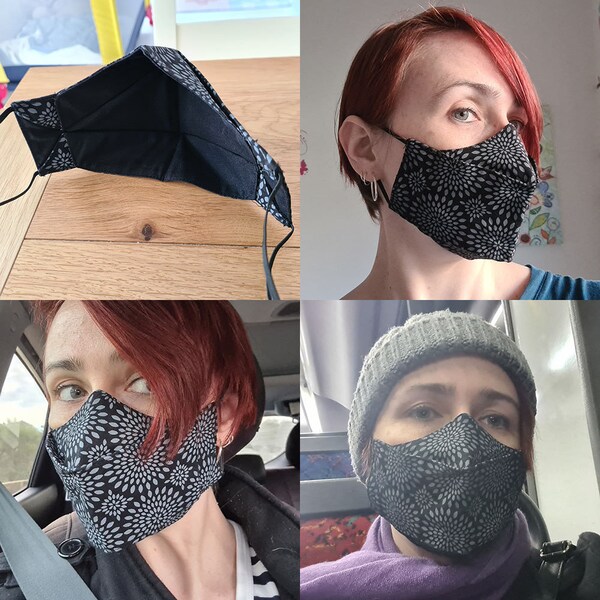DENIM ORIGAMI 3D Mask, Reusable Face Mask, Cotton Face Mask Australia ...
