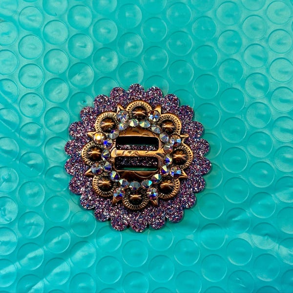 Custom Concho Bling Concho Crystal Concho Rhinestone Concho Horse Tack ...