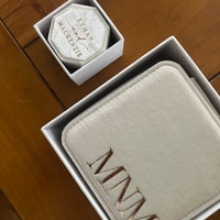 Circle Velvet Ring Box Custom Wedding Ring Box Engagement - Etsy