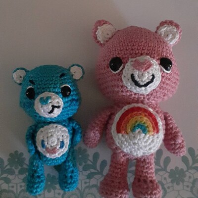 ENG/ESP Care Bears Keychain Pattern Amigurumi PDF - Etsy
