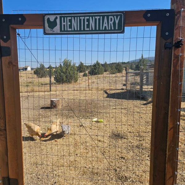 Henitentiary Sign, Chicken Coop Signs, Chicken Coop Decor, Chickens ...