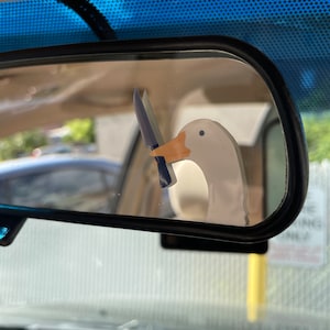 Silly Goose Meme Mirror Peeker Accessory Decal Rear View Mirror Cute ...