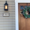 House Numbers Craftsman Rose Set Address Tiles, Craftsman Rose Design ...