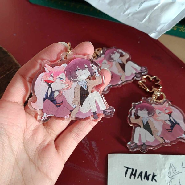 BSD Soukoku Stickers Dazai and Chuuya - Etsy