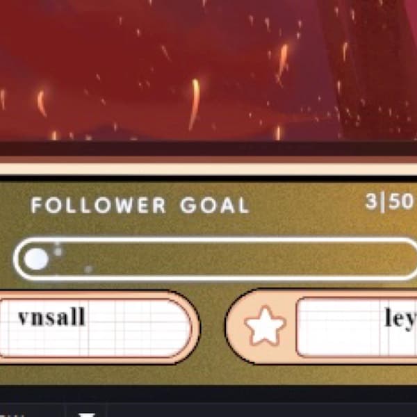 Twitch Goal Bar Widget | Glowing Progress Bar for Followers, Subs, Tips ...