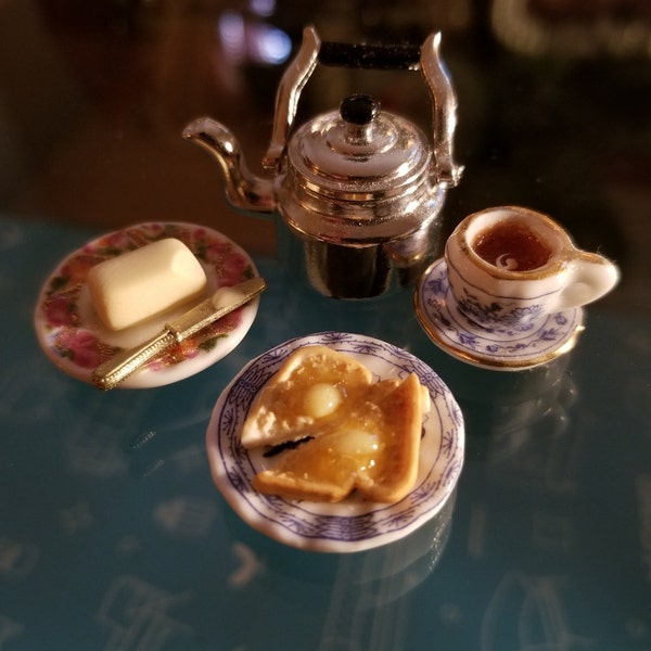 Miniature Breakfast, Miniature Tea and Toast, Miniatures, Tiny Food ...