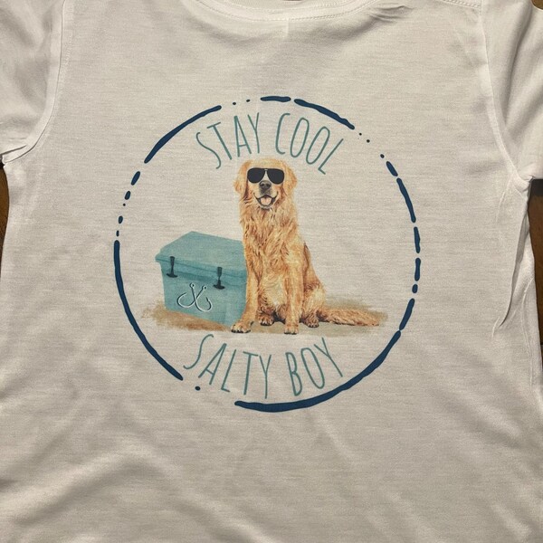 Stay Cool Salty Boy PNG | Digital Download | Fishing Sublimation PNG ...