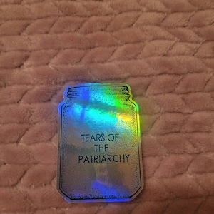 Embroidered Tears of the Patriarchy Patch Sew Iron On, Iron-on Patch ...