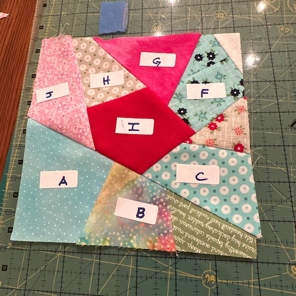 Crazy Scrap Quilt Block Pattern, Foundation Paper Piecing Pattern, FPP ...